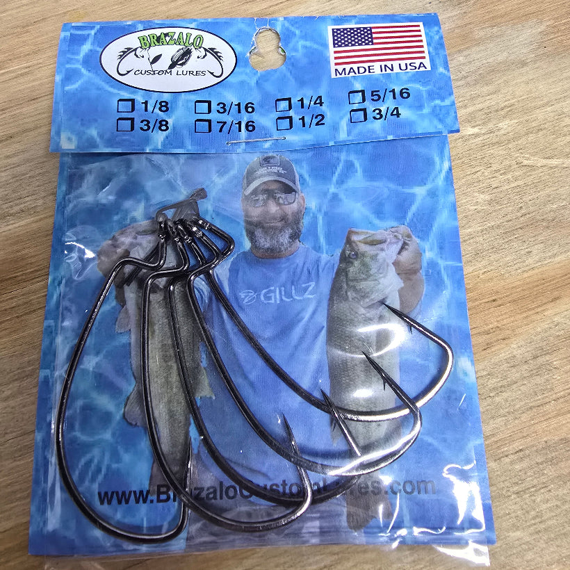 Mustad EWG Hooks | Versatile Extra Wide Gap Bass Hooks – Brazalo Custom ...